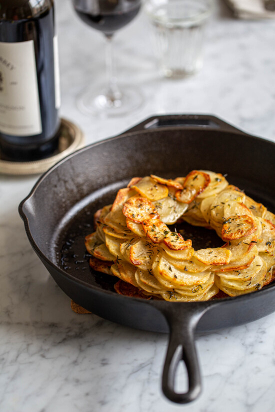 Thyme Potatoes Anna (Pommes Anna) - Mediterranean Taste